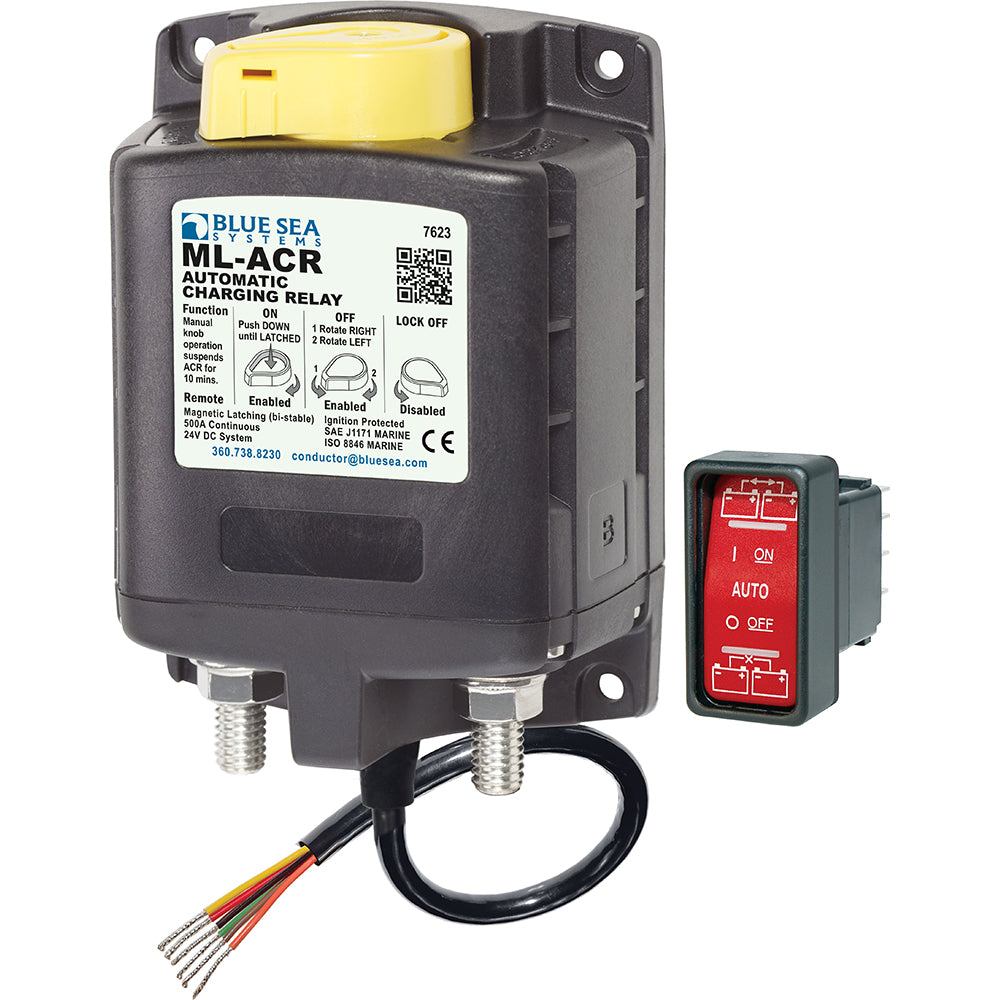 Blue Sea 7623 ML-Series Heavy Duty Automatic Charging Relay - 24V [762 ...
