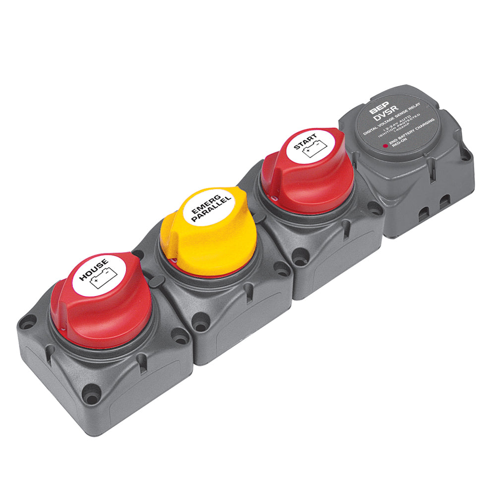 BEP Horizontal Battery Distribution Cluster f/Single Engine w/Two Batt ...